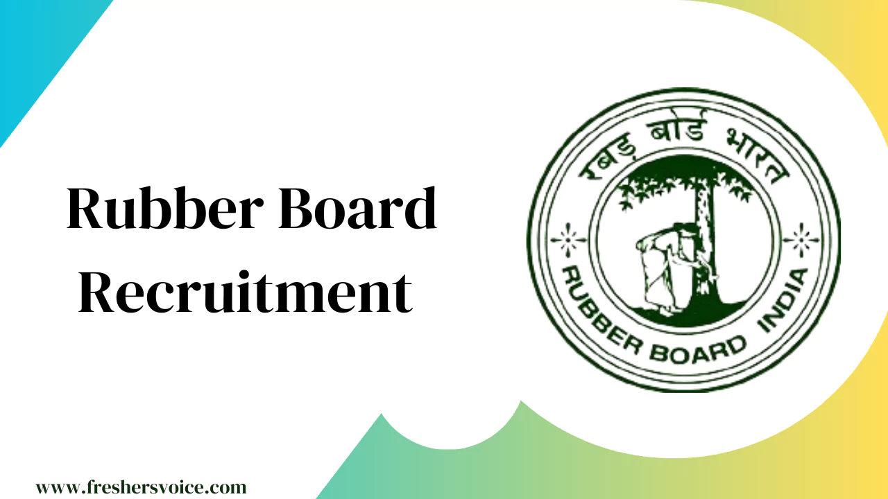 Rubber Board Recruitment 2025 - Field Officer