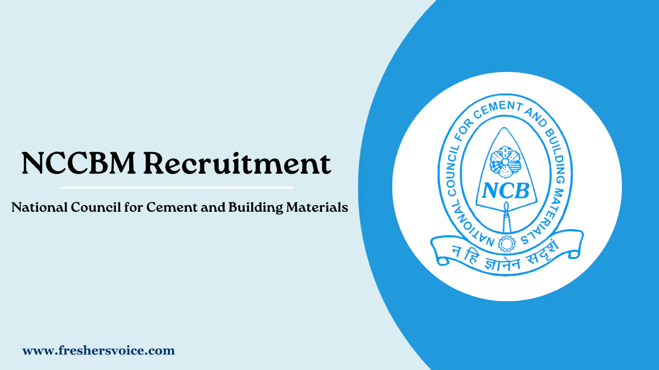 NCCBM Recruitment 2024 - Project Engineer/Office Asst.