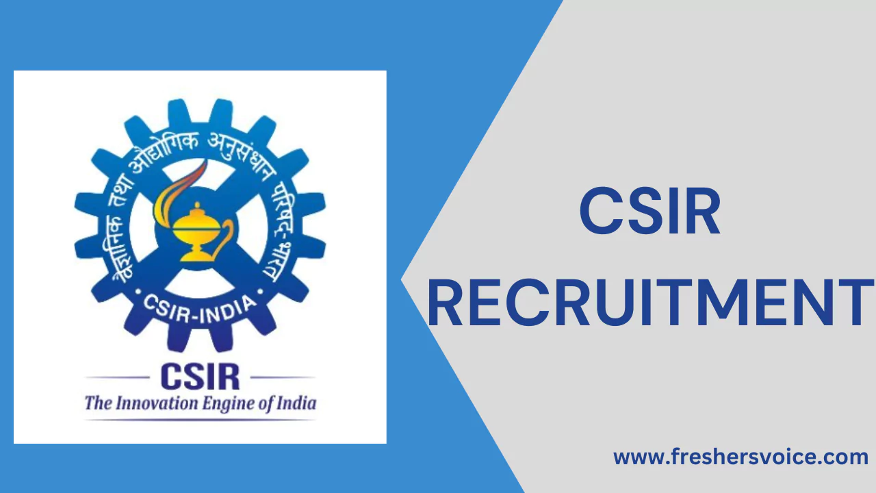 CSIR Recruitment 2025 - Scientist