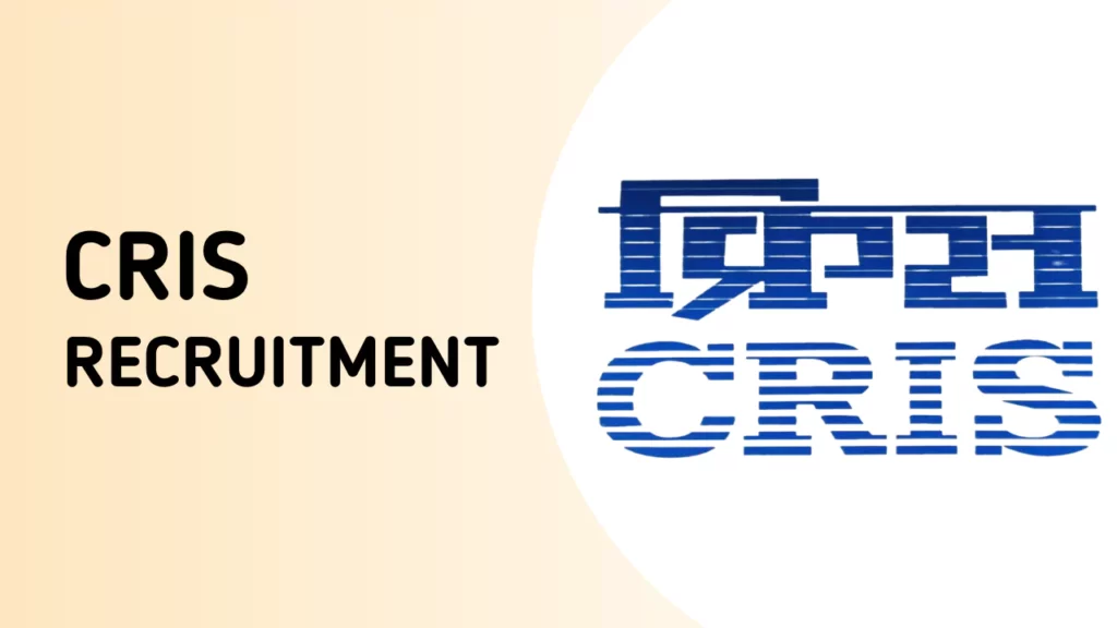 CRIS Recruitment 2023 for Assistant Software Engineer