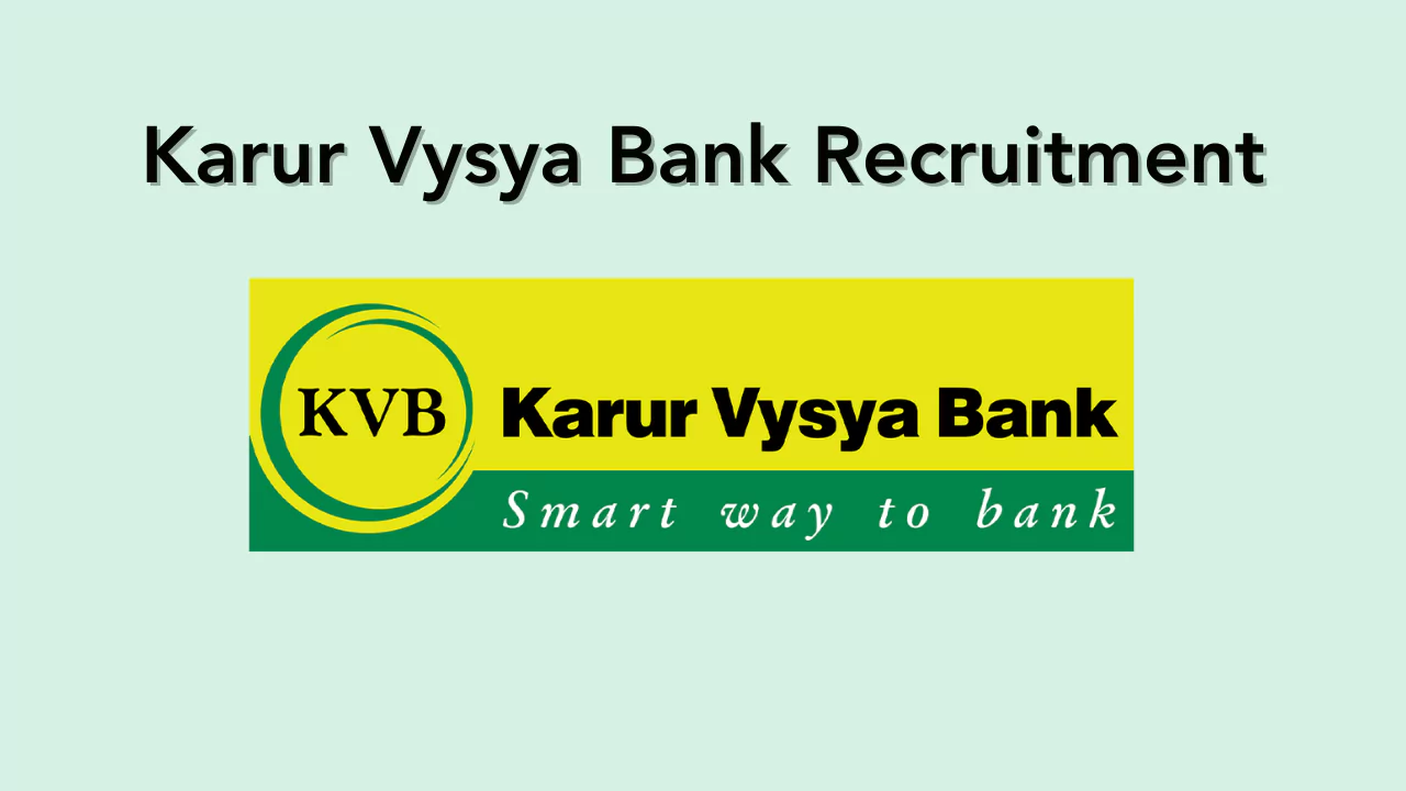 Karur Vysya Bank Recruitment 2024 - Relationship Manager