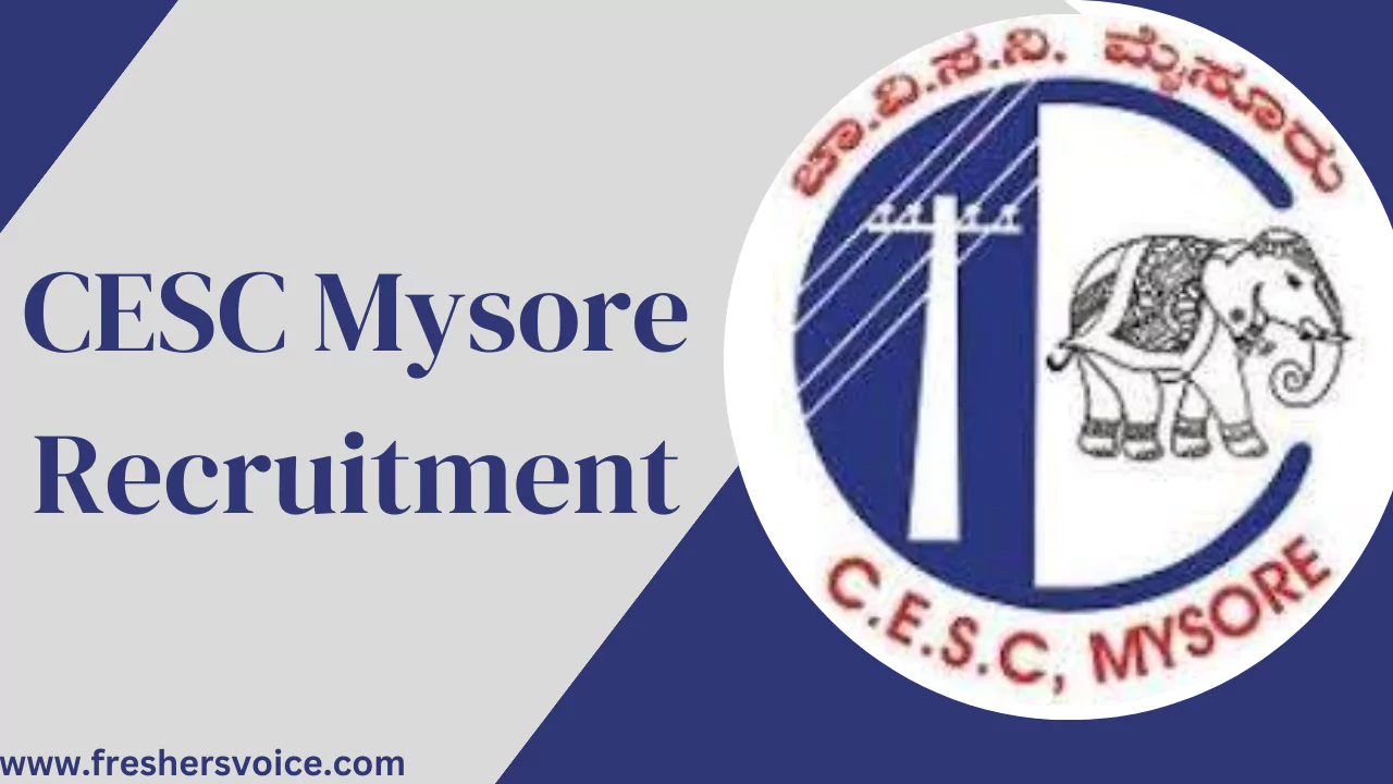 CESC Mysore Recruitment 2024: Apply for Apprentice Training