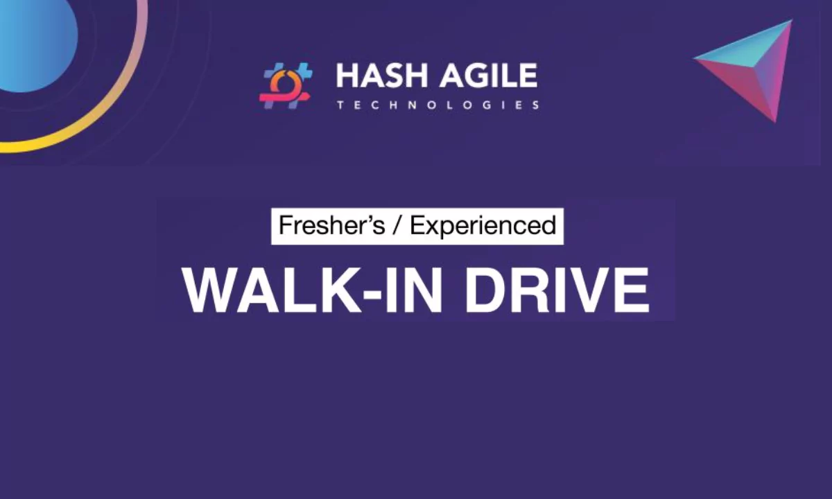 Hash Agile Technologies Walk-in Drive 2024 for Data Engineering/DevOps