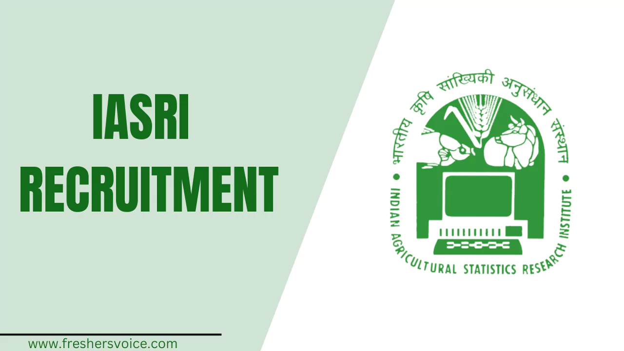 IASRI Recruitment 2024: SRF/Project Associate-I