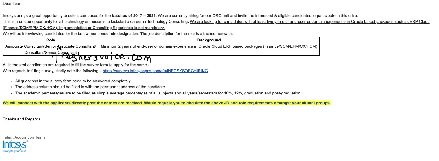 Infosys Off Campus Drive 2024: Associate Consultant/Senior Associate ...