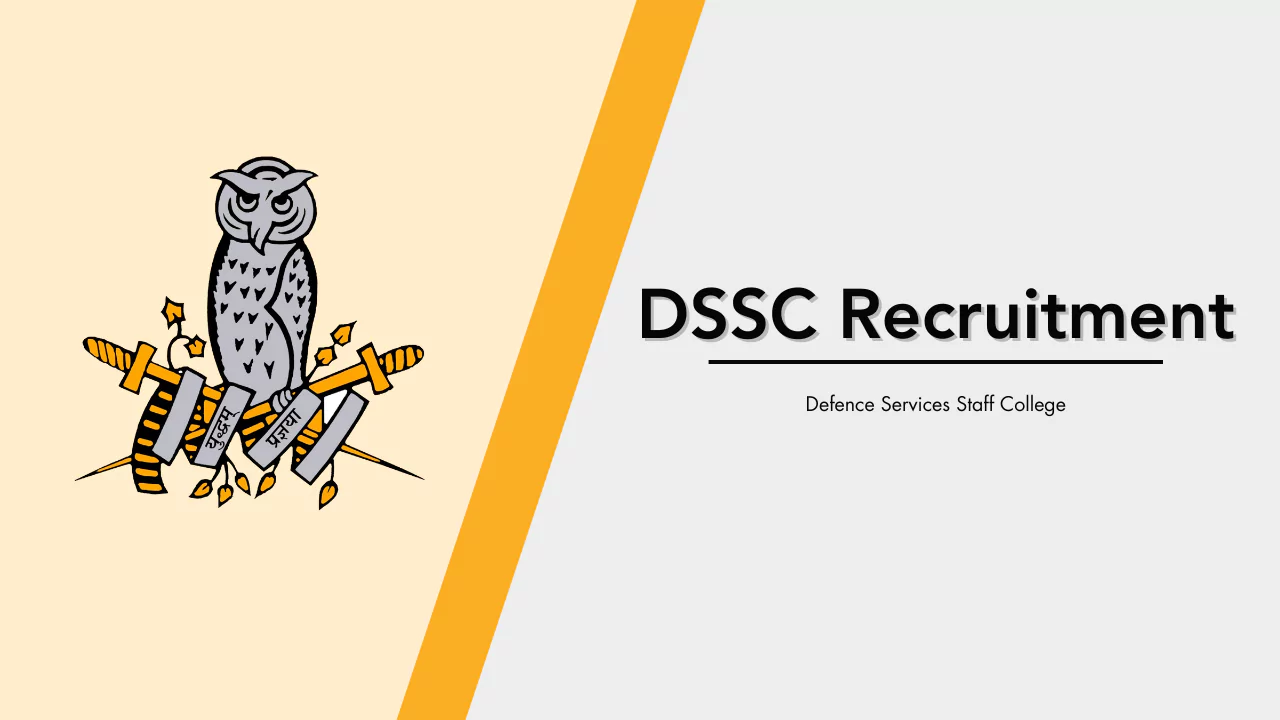 DSSC Recruitment 2024 - Multi Tasking Staff