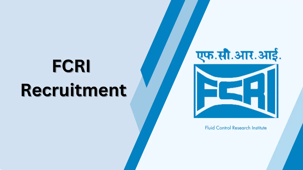 FCRI Recruitment 2025 - Trainee Engineer