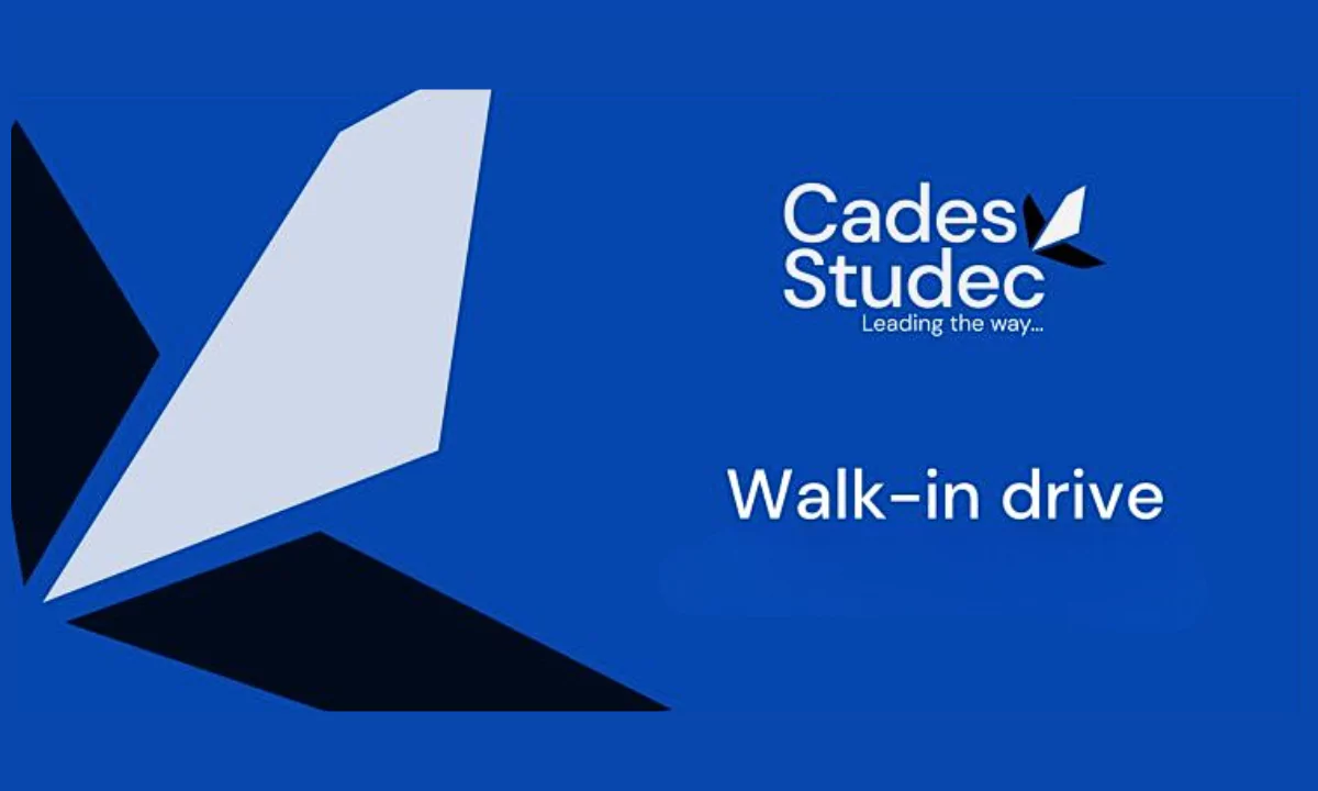 Cades Studec Technologies Walk-in Drive 2024 - Design Engineer