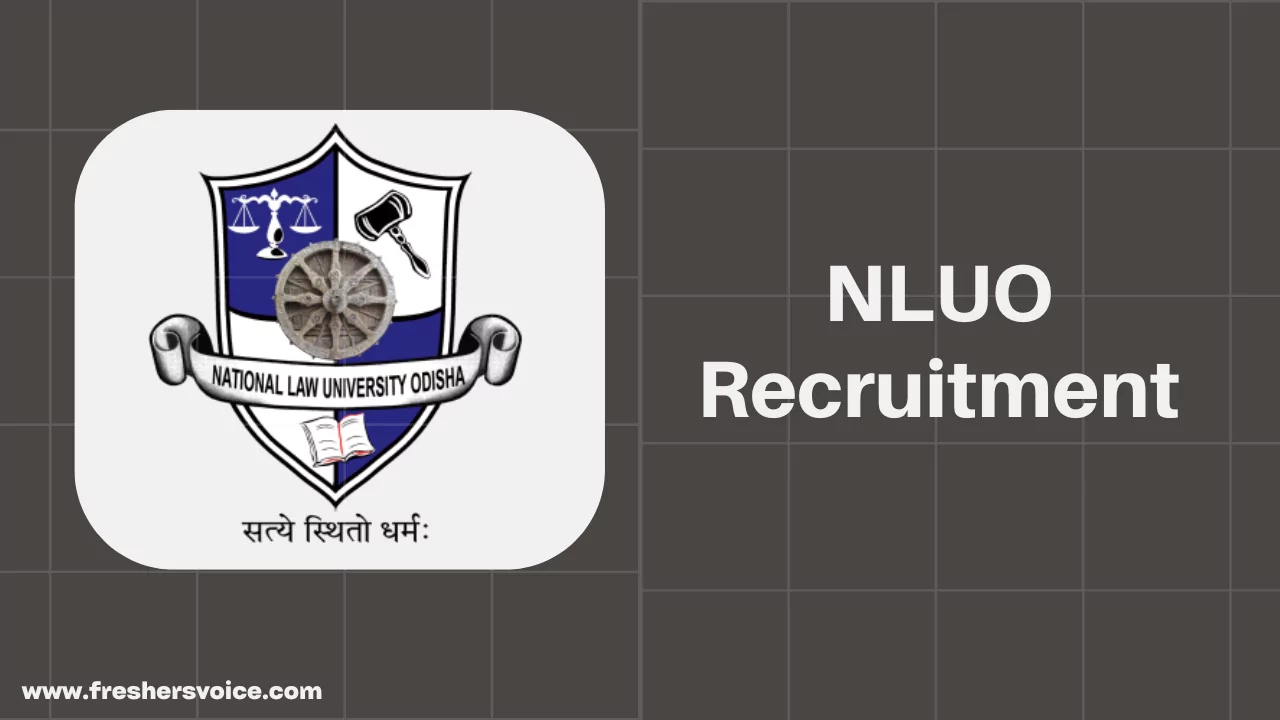 NLUO Recruitment 2024 - Visiting Faculty