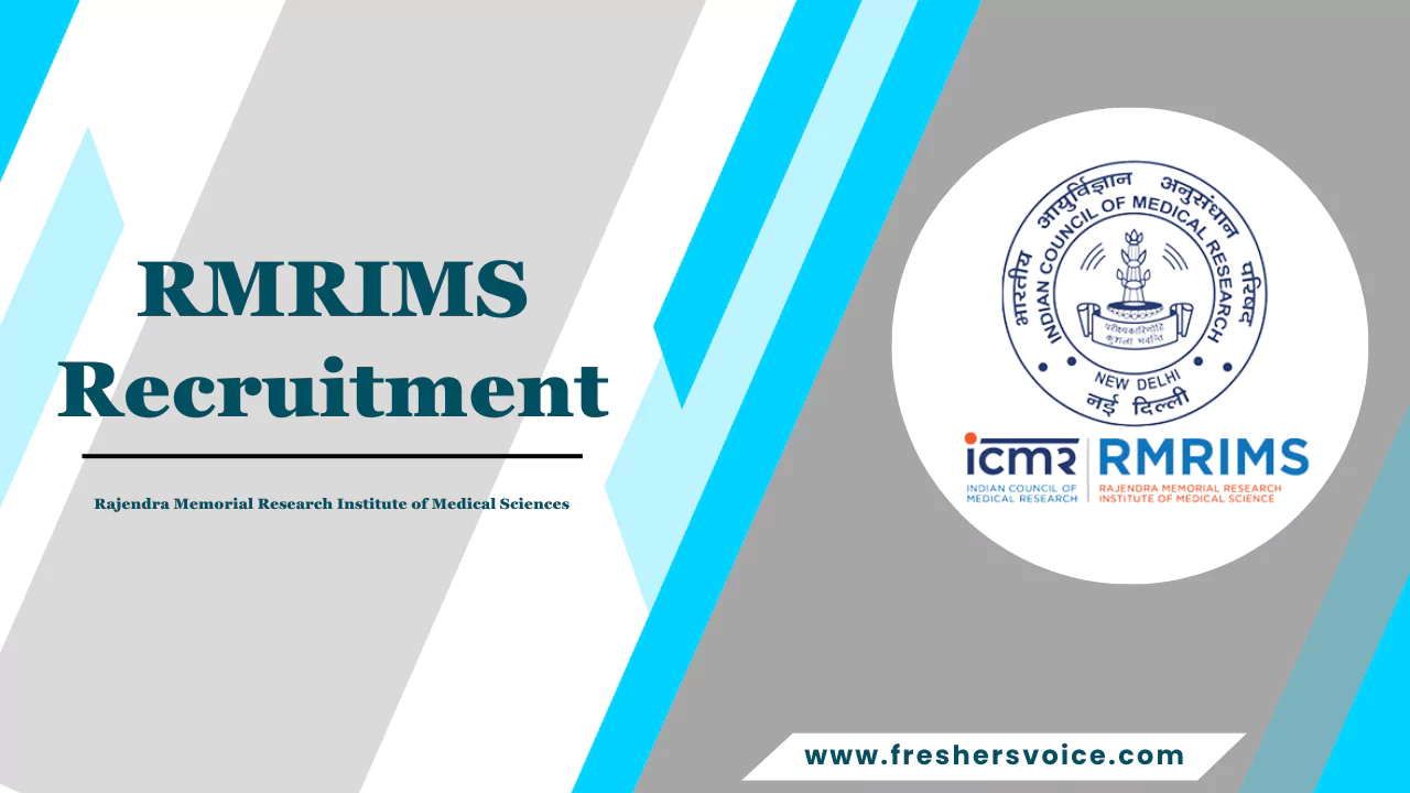 ICMR RMRIMS Recruitment 2024 for Project Research Scientist - I/Field Attendant