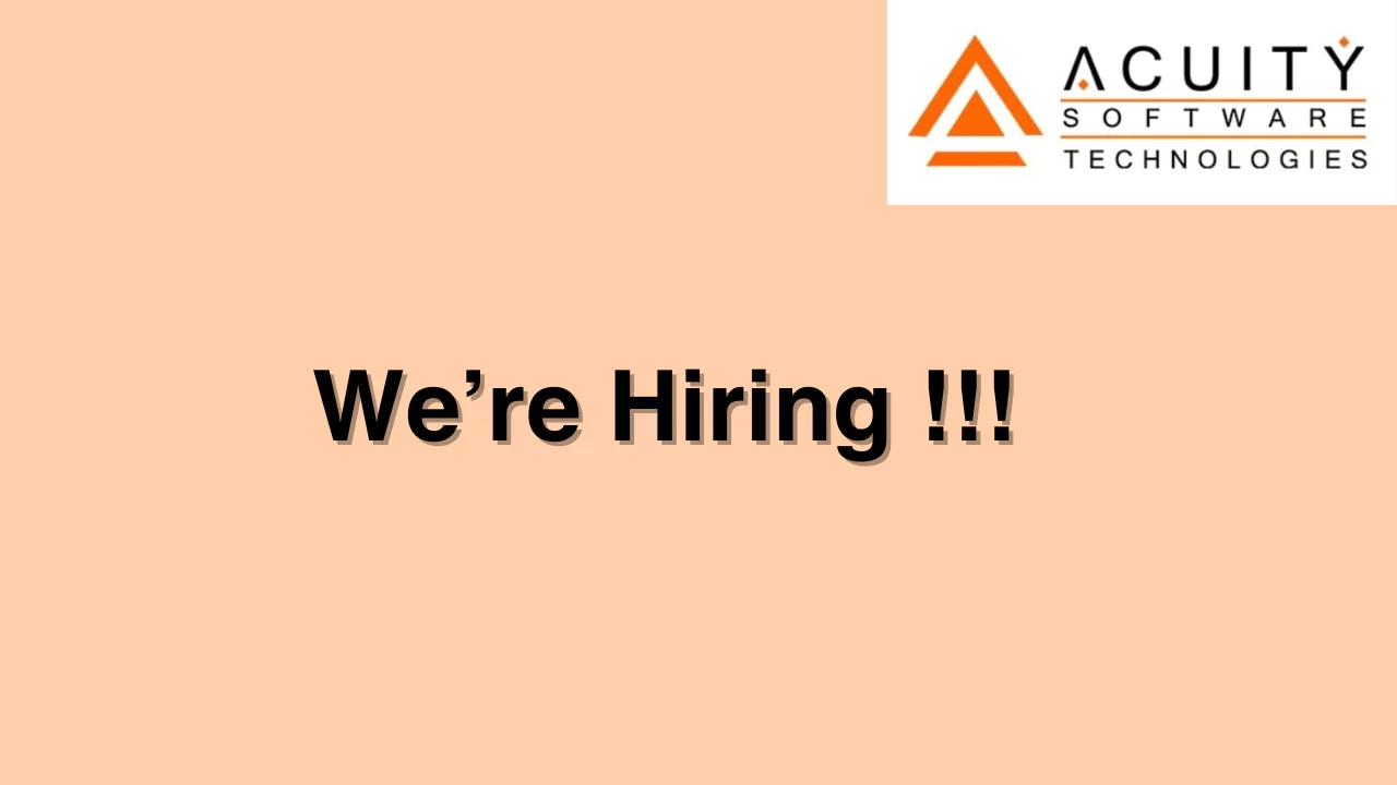 Acuity Software Technologies Walk-in Drive 2024 - Trainee Software Engineer