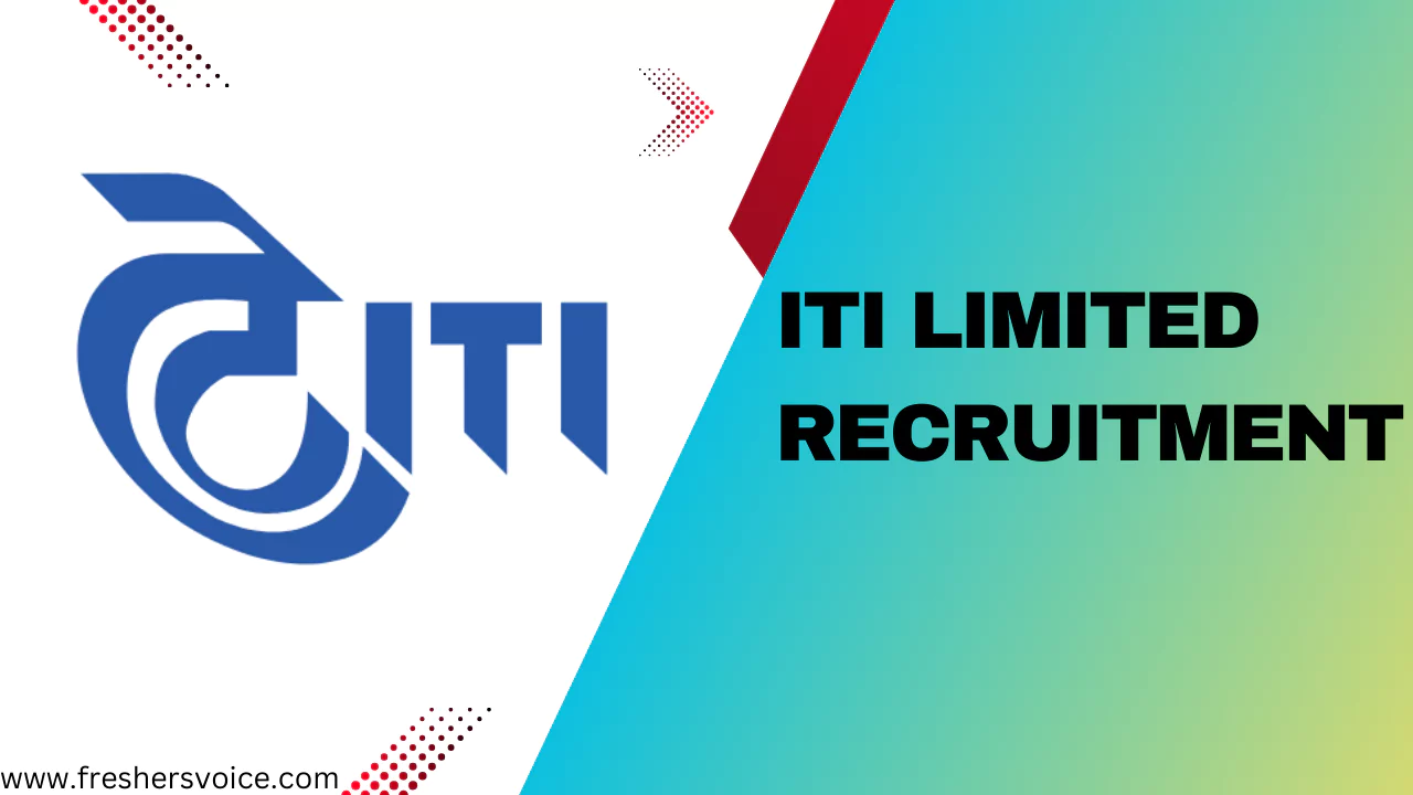 ITI Limited Recruitment 2024 - Young Professional
