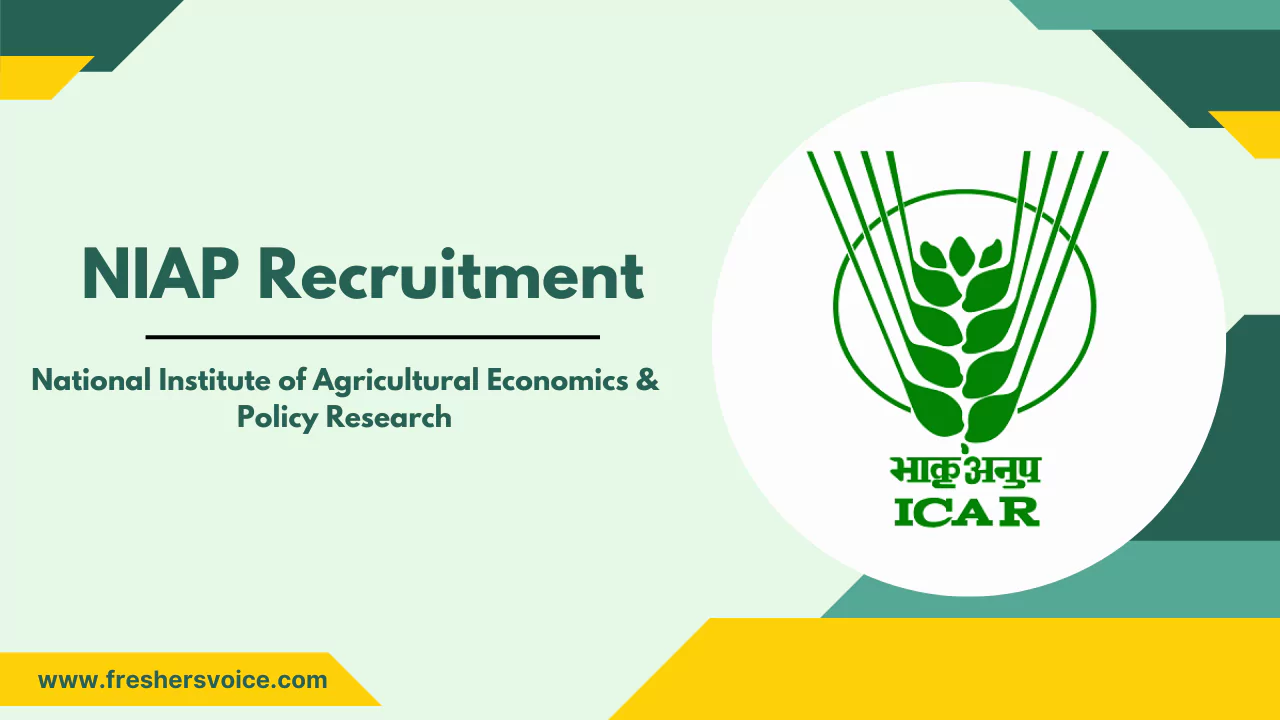 NIAP Recruitment 2025: Research Associate/Young Professionals