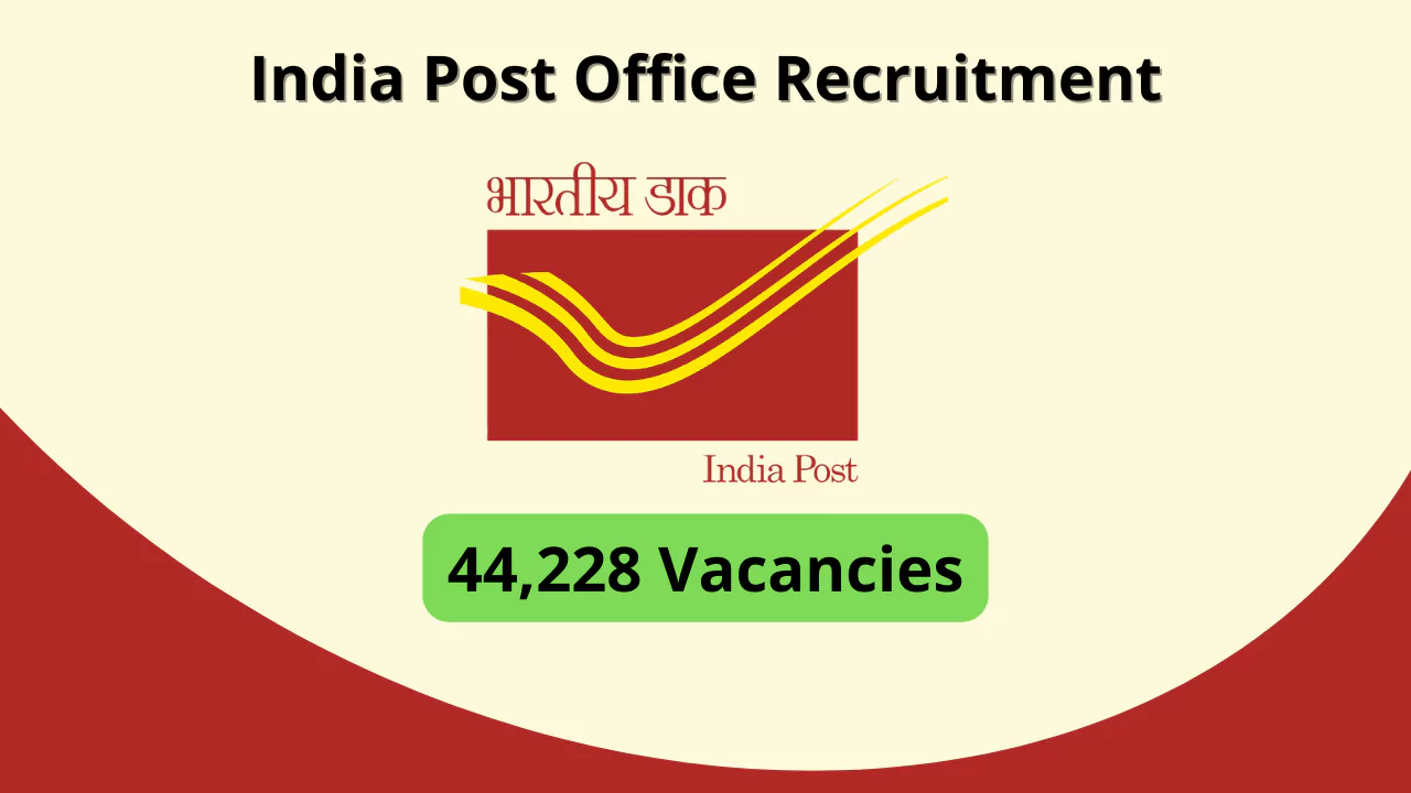 India Post Office Recruitment 2024 - 44,228 Vacancies for GDS, Apply ...