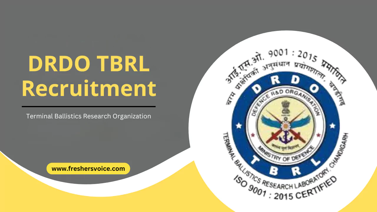 DRDO TBRL Recruitment 2025: JRF/Research Associate