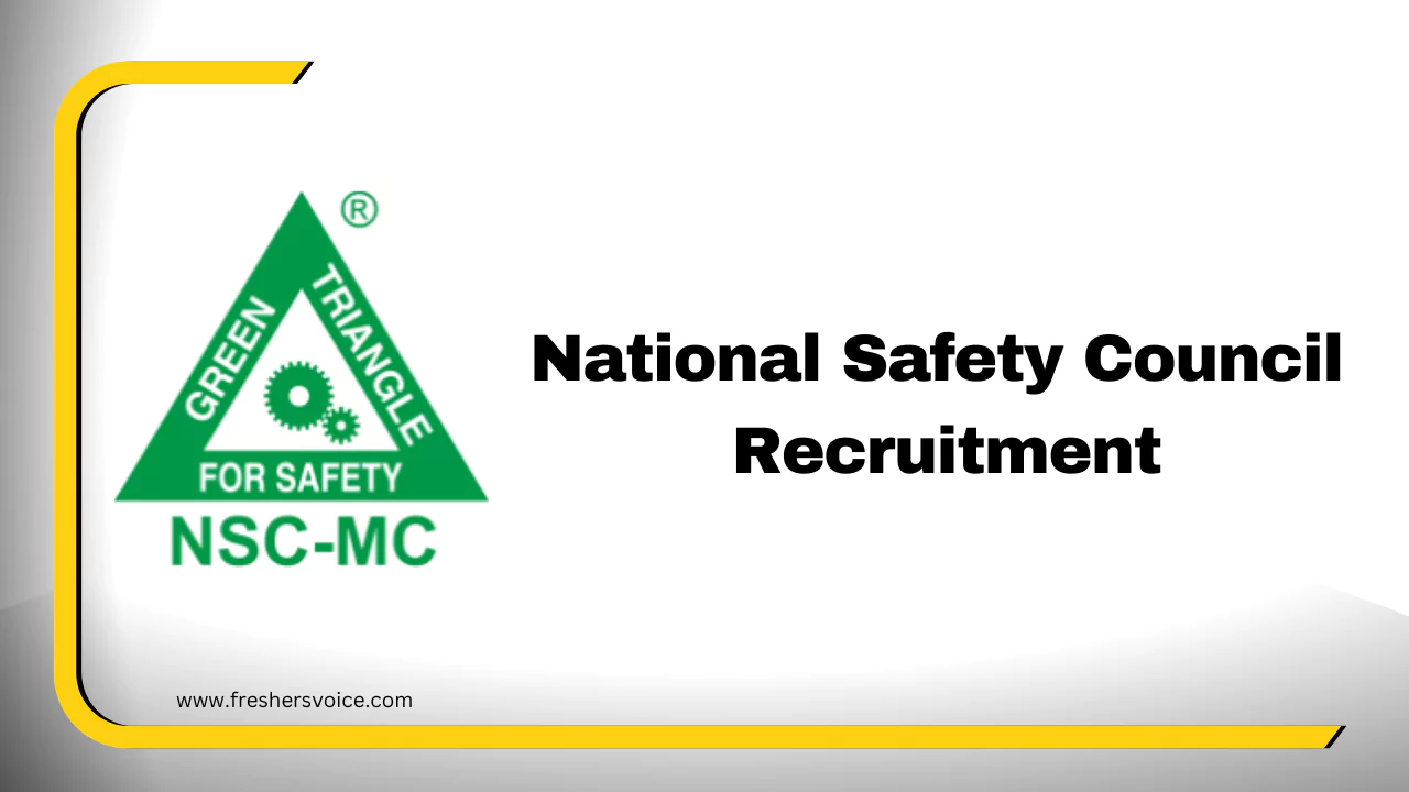 National Safety Council Recruitment 2024 for Technical Officer, Apply now!