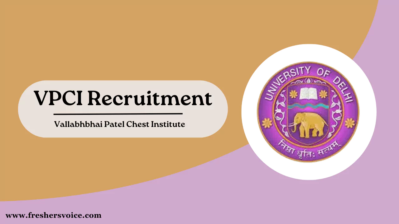 VPCI Recruitment 2024: Supervisor/Statistician