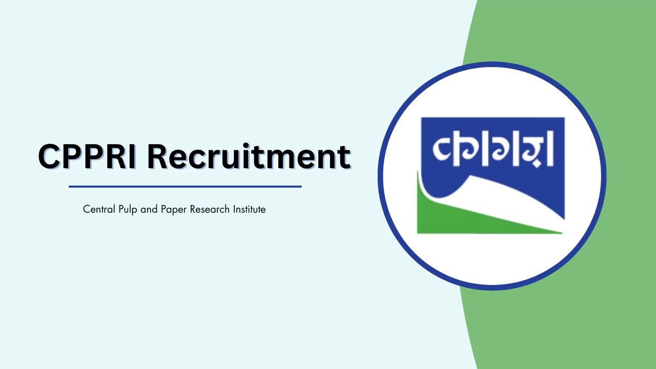 CPPRI Recruitment 2024 for Project Assistant/Field Assistant