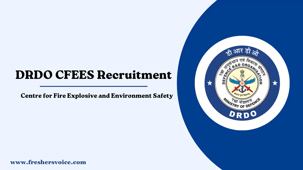 DRDO CFEES Recruitment 2024: JRF/Research Associate