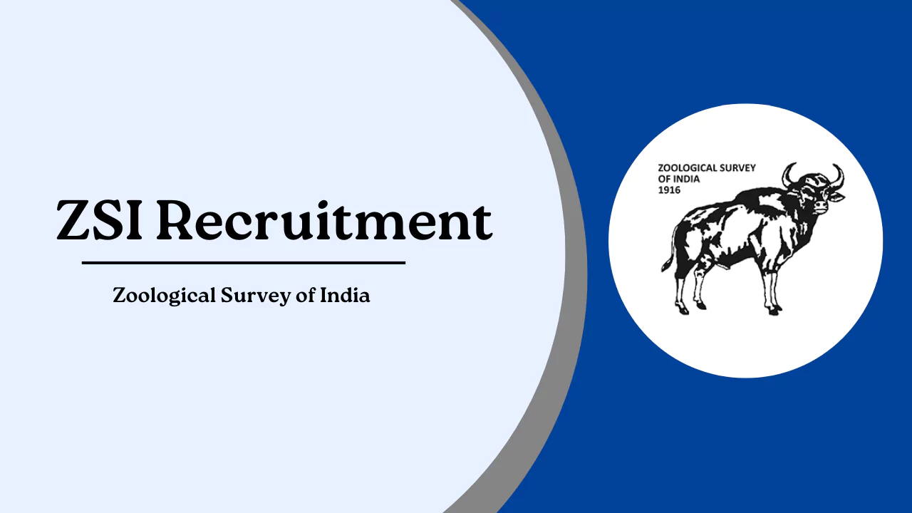 ZSI Recruitment 2024: Junior Research Fellow